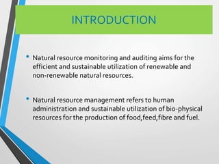 Natural resource monitoring and auditing | PPT
