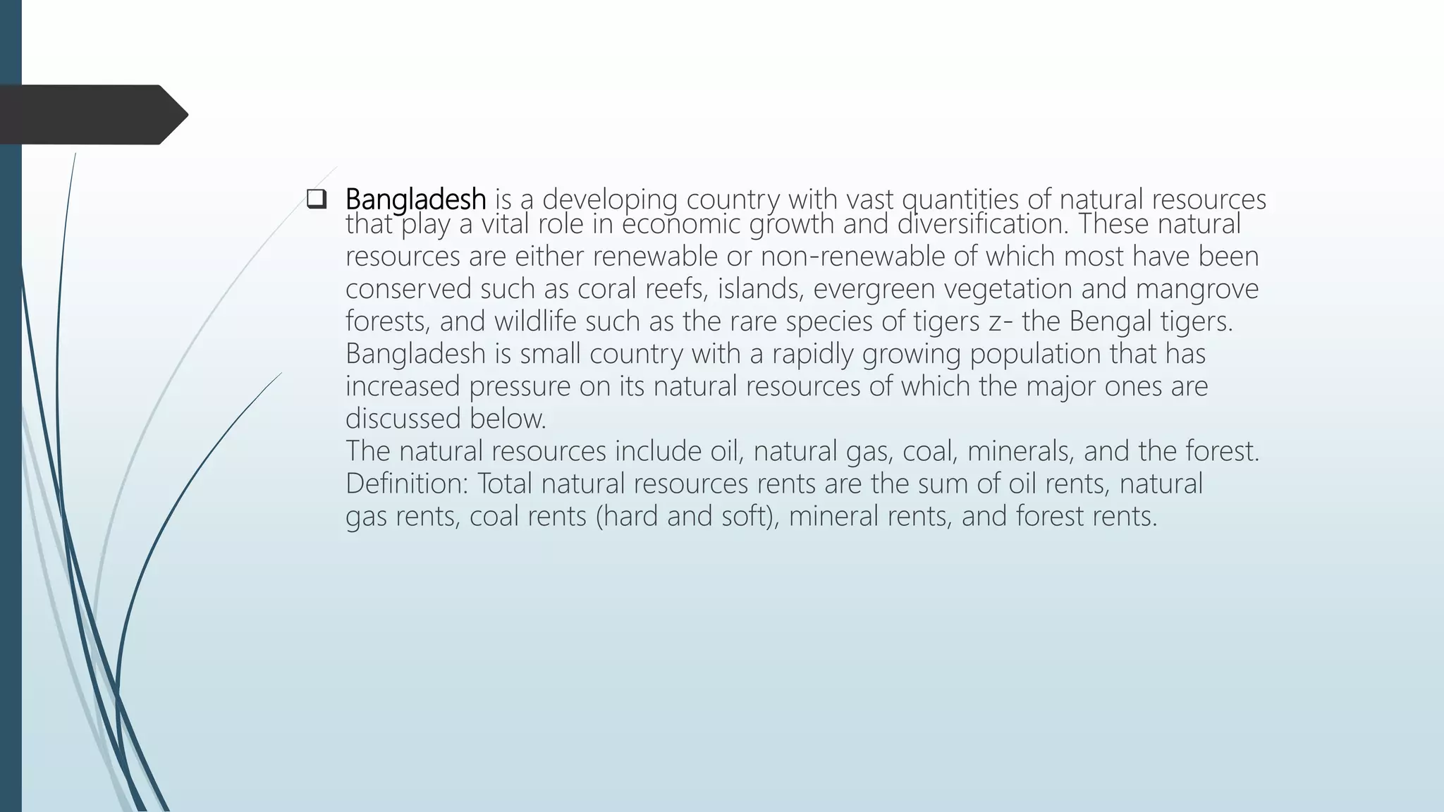 Natural resource of bangladesh | PPTX