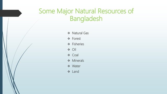 Natural resource of bangladesh | PPTX
