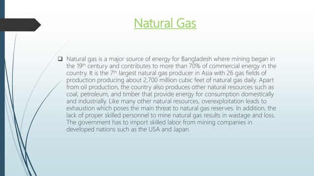 Natural resource of bangladesh | PPTX