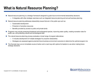 Natural Resource Planning | PDF