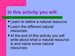 Naturalresources | PPT