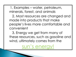 Natural resources | PPTX