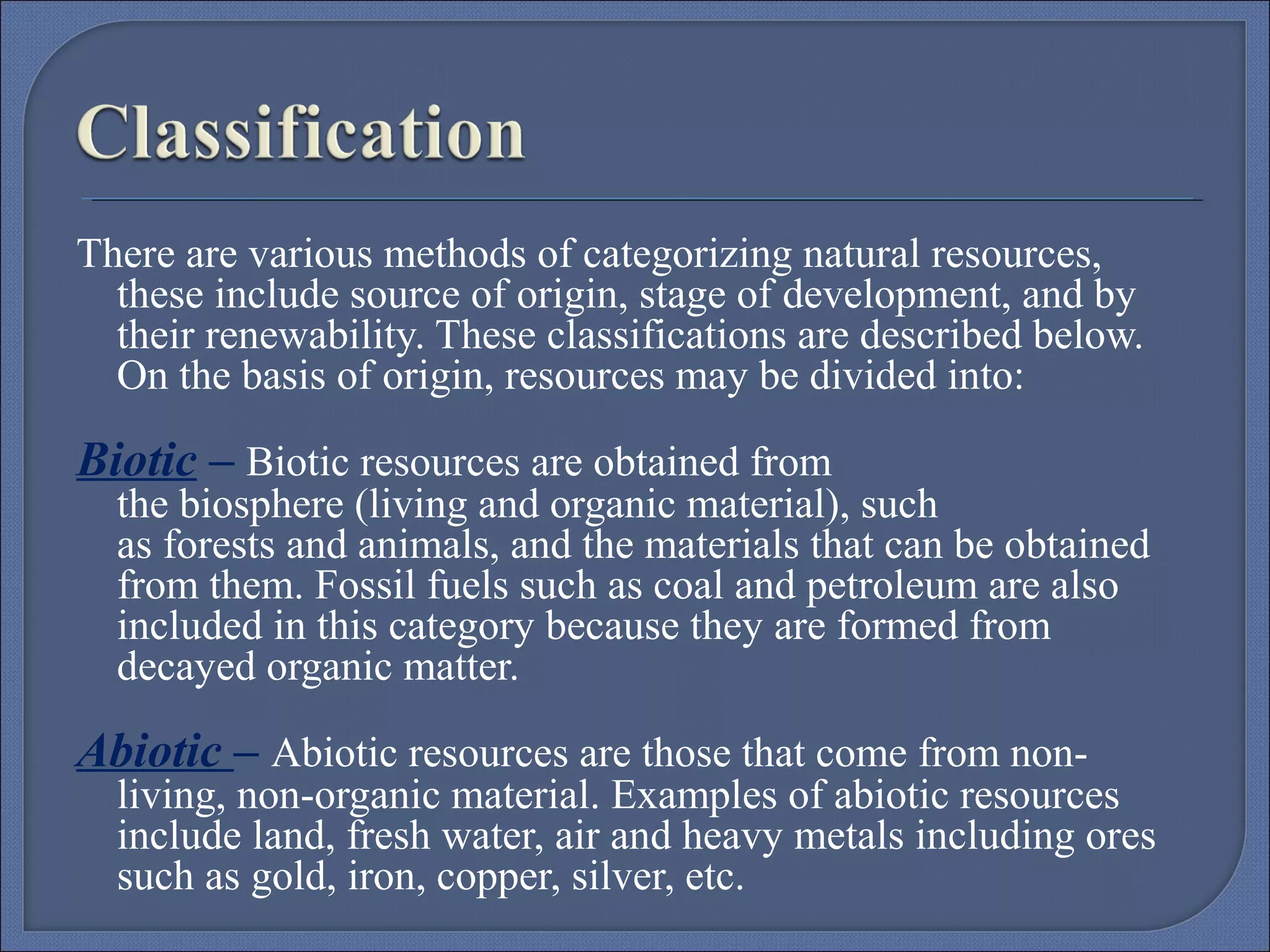 Natural resources | PPT