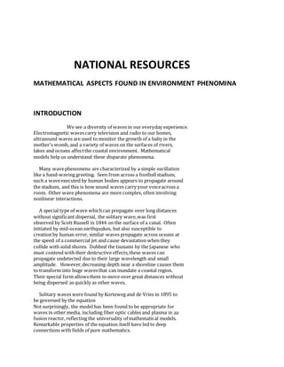 Natural resources | DOCX