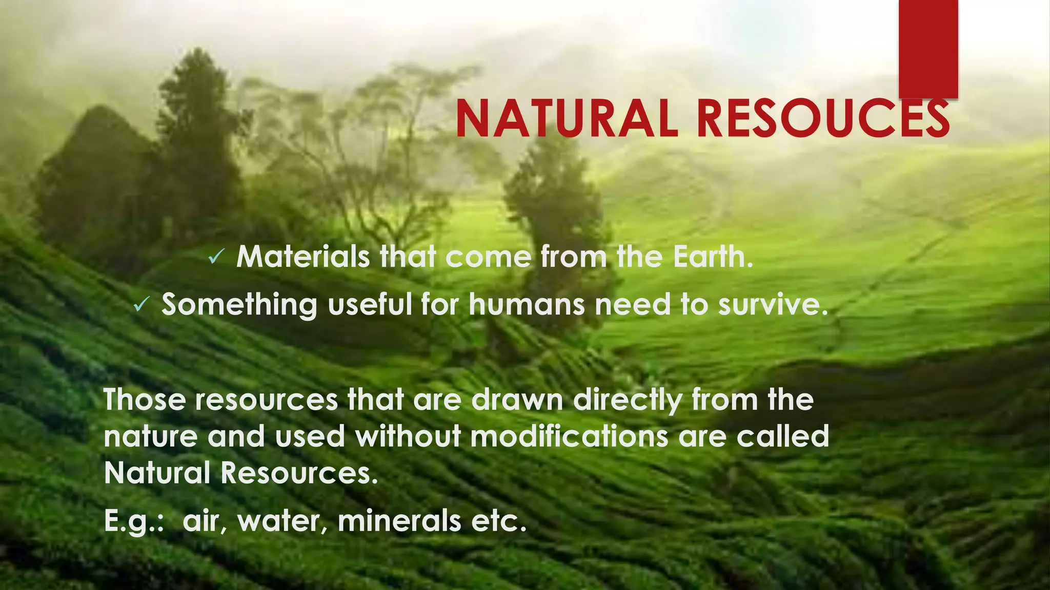 Natural resources, Conservation, & its Depletion. | PPTX
