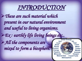 Natural resources | PPTX