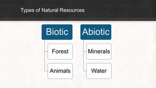 Natural resources | PPTX