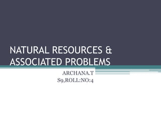 Natural resources & | PPT