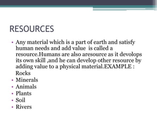 Natural resources & | PPT