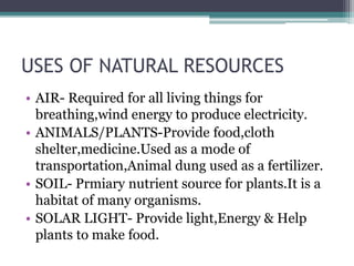 Natural resources & | PPT
