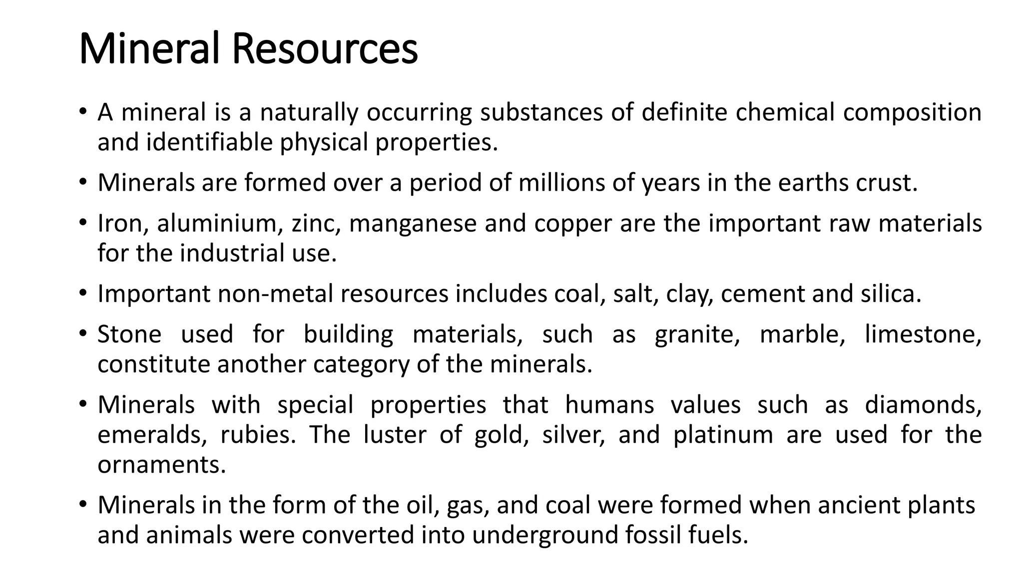 Natural resources | PPTX