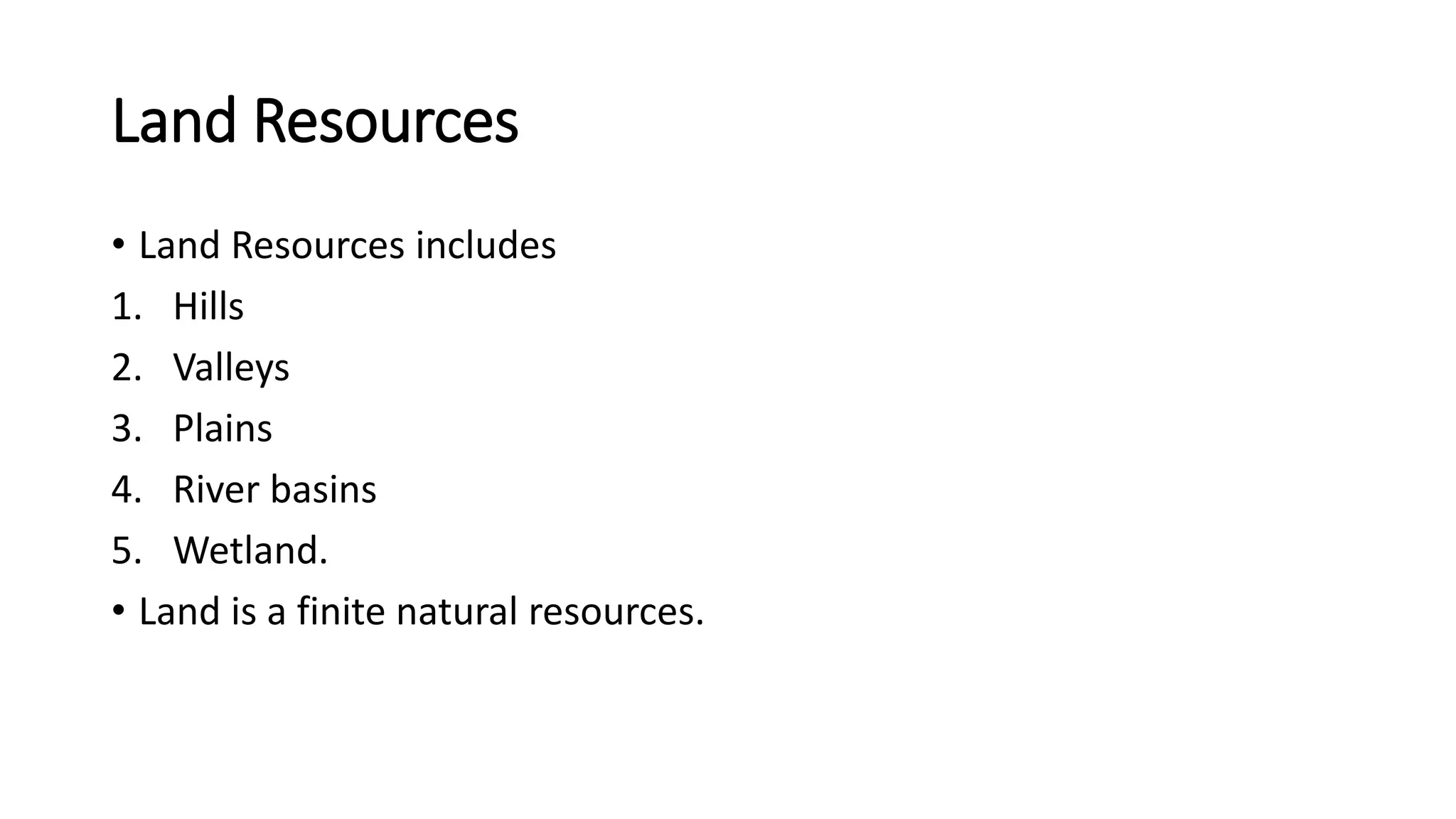 Natural resources | PPTX