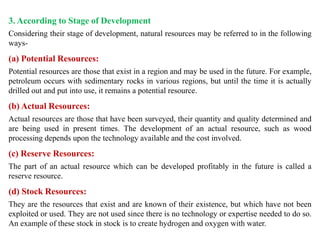 Natural Resources and Types | PPTX
