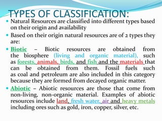 Natural resources | PDF