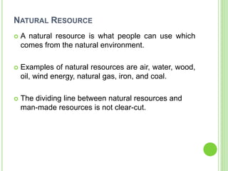 Natural Resources | PPT