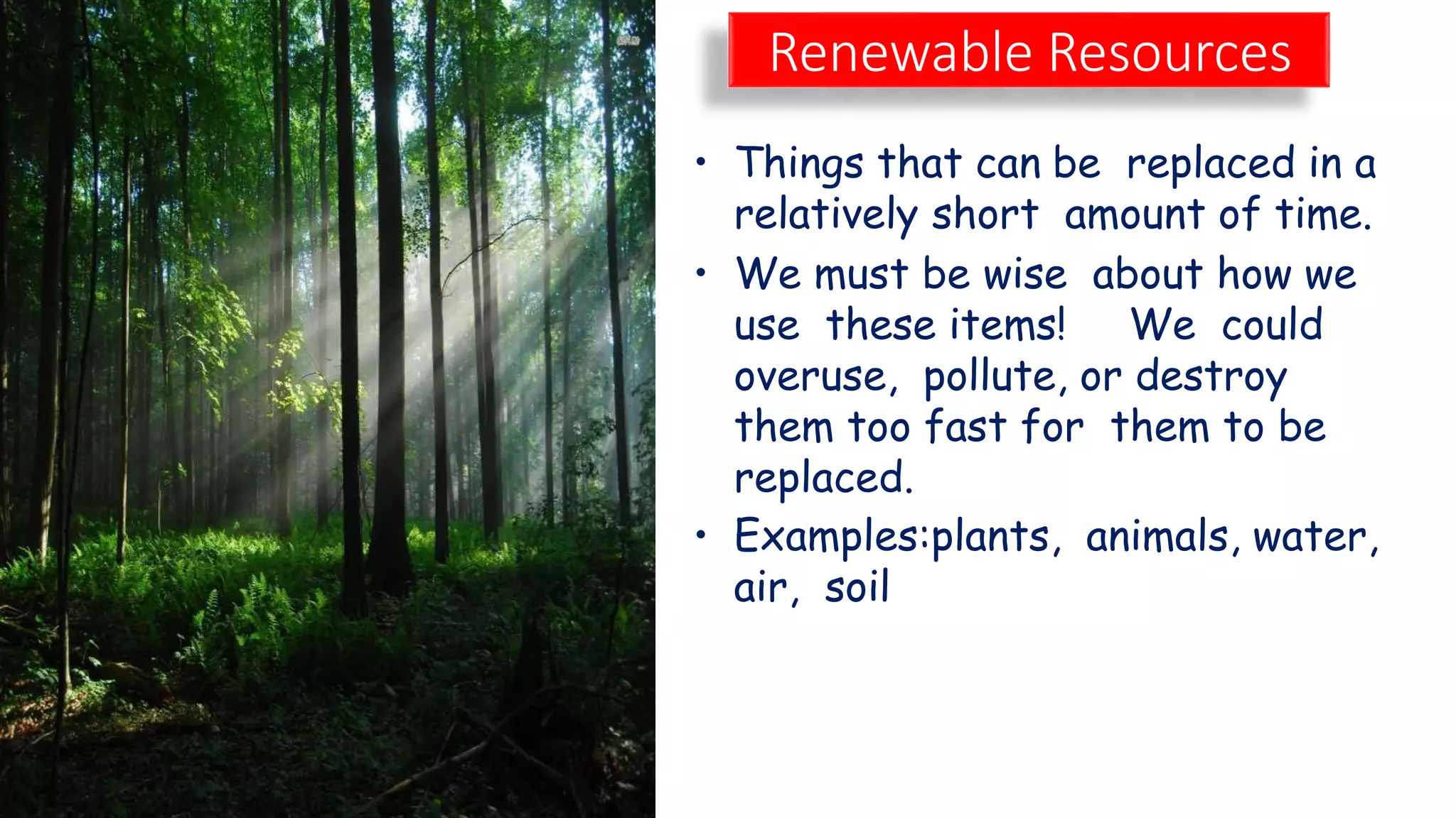 NATURAL RESOURCES | PPTX