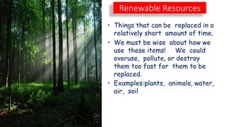 NATURAL RESOURCES | PPTX