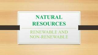 Natural resources | PPT