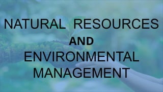 NATURAL RESOURCES-UNIT-1. POWERPOINT PRESENTATIONSS | PPTX