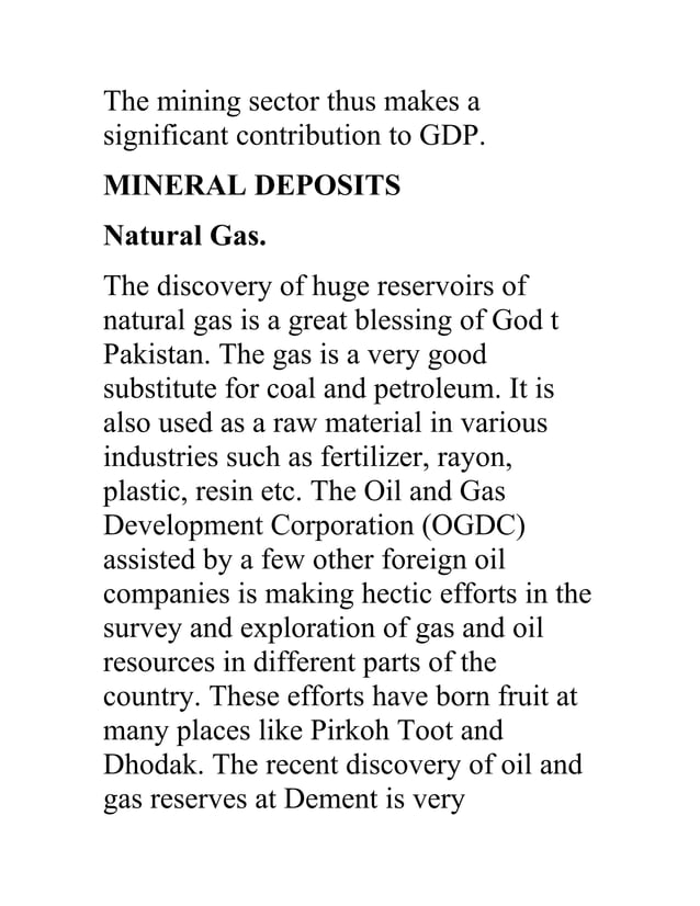 Natural resources and economic development | PDF