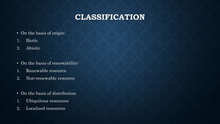 Natural resources and its significance | PPTX