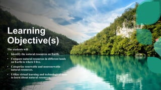 Natural resources and technology | PPTX