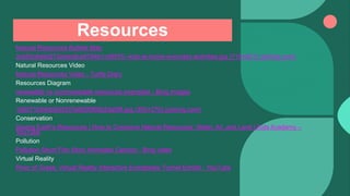 Natural resources and technology | PPTX