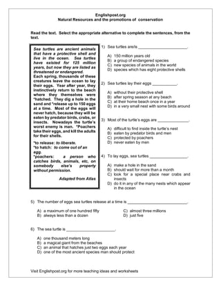 Natural resources and the promotion of conservation | PDF | Zoos ...