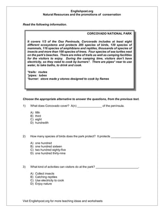 Natural resources and the promotion of conservation | PDF | Zoos ...