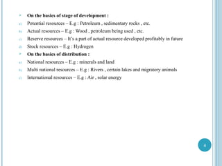 Natural resources and types of natural resources | PPT