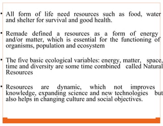 Natural resources by pooja | PPT