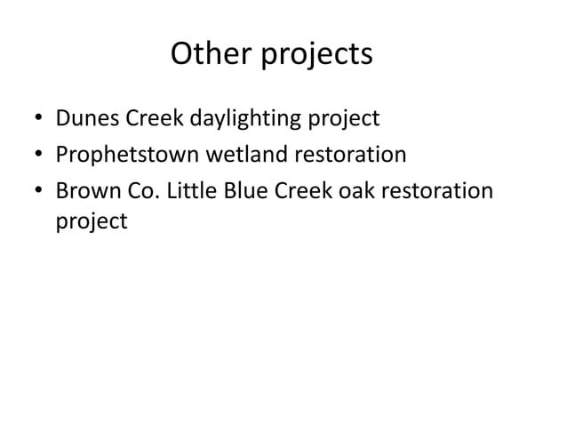 Indiana DNR Natural Resources Conservation Programs - Sustainable ...