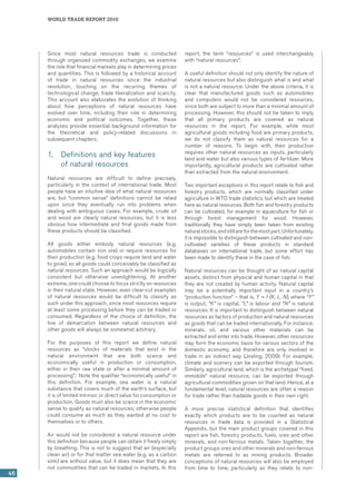 Natural Resources Definitions Trade Patterns and Globalisation | PDF