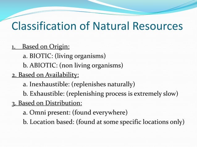 Natural resources environmental studies chapter 2 | PDF | Science