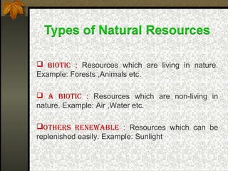 Natural resources final ppt | PPT