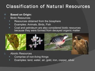Natural resources lecture | PPT