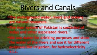 Natural resources of pakistan | PPTX