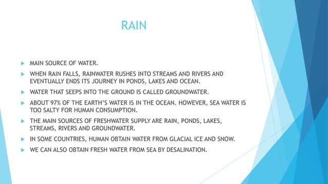Natural resources of water | PPTX