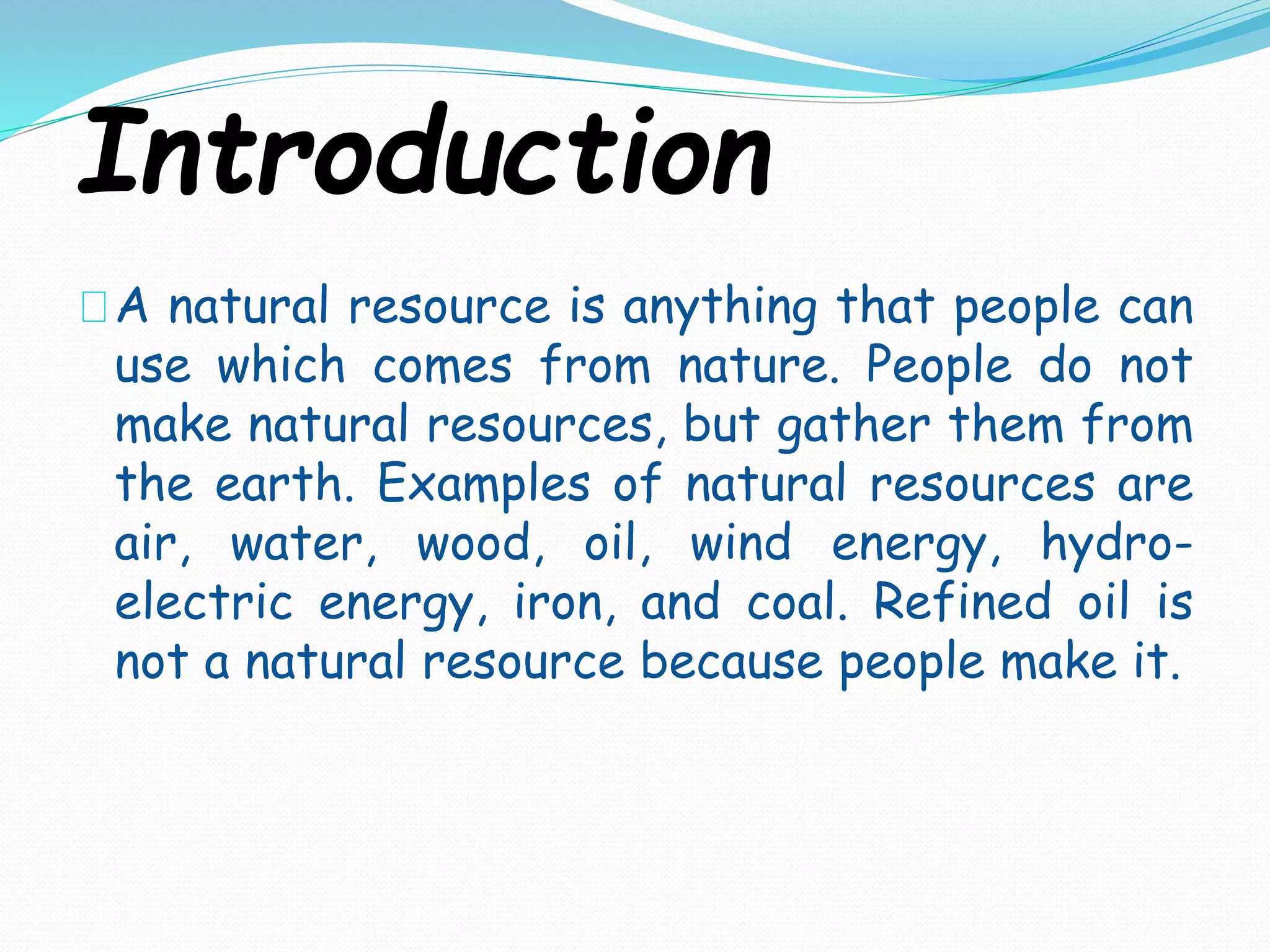 Natural resources ppt by piyush jain | PPTX