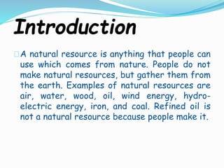 Natural resources ppt by piyush jain | PPTX