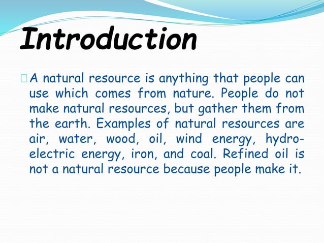 Natural resources ppt by piyush jain | PPTX