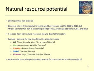 Natural resource taxation, challenges in africa | PPT