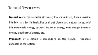 Natural resourses by uzair atif | PPTX