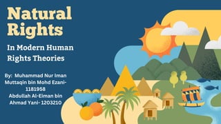 Presentation of Natural Rights in Modern Human Rights Theories | PDF