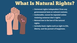 Presentation of Natural Rights in Modern Human Rights Theories | PDF