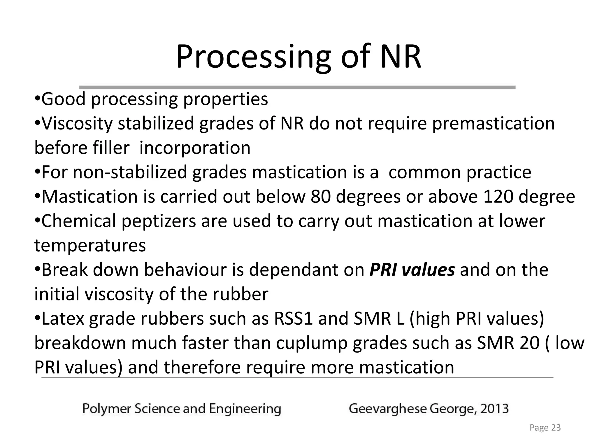 Natural Rubber - Sources, Coagulation & Processing of Coagulate ...