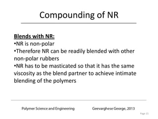 Natural Rubber - Sources, Coagulation & Processing of Coagulate ...