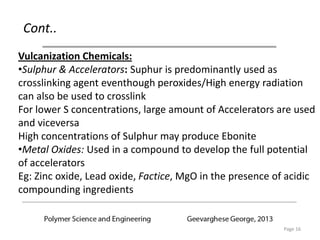 Natural Rubber - Sources, Coagulation & Processing of Coagulate ...