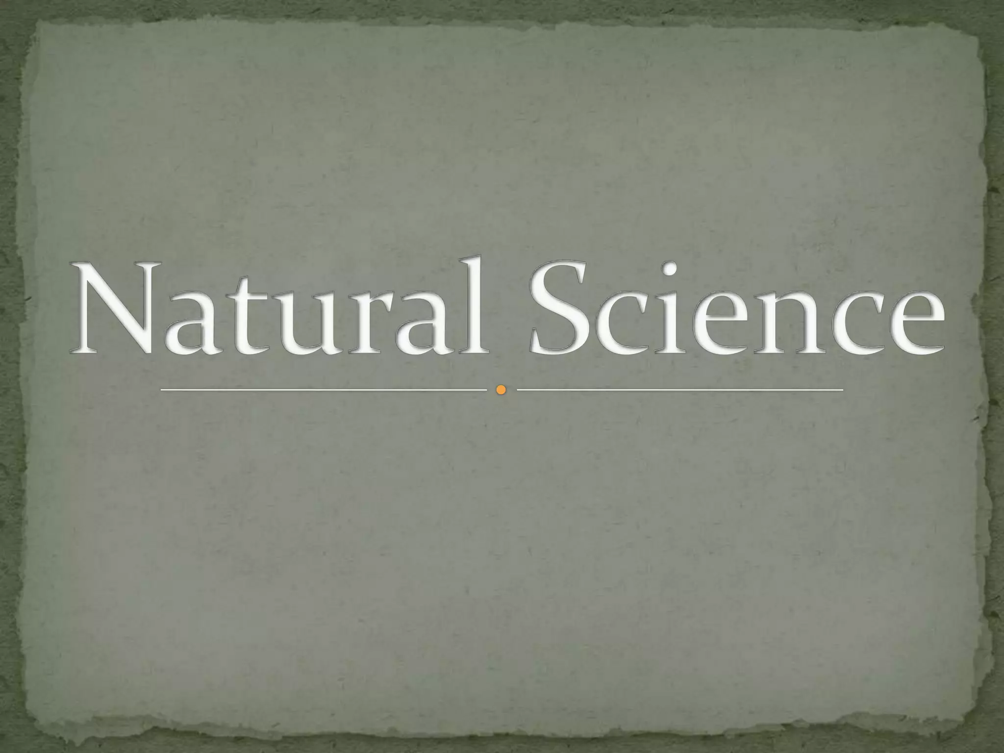 Natural science (1) | PPT